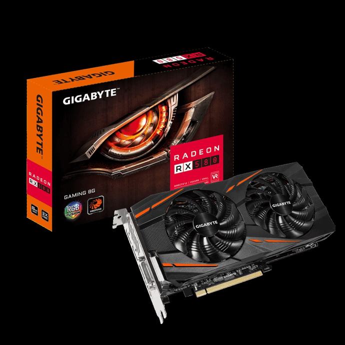 Gigabyte Radeon RX 580 Gaming 8G, 8192 MB GDDR5 x6
