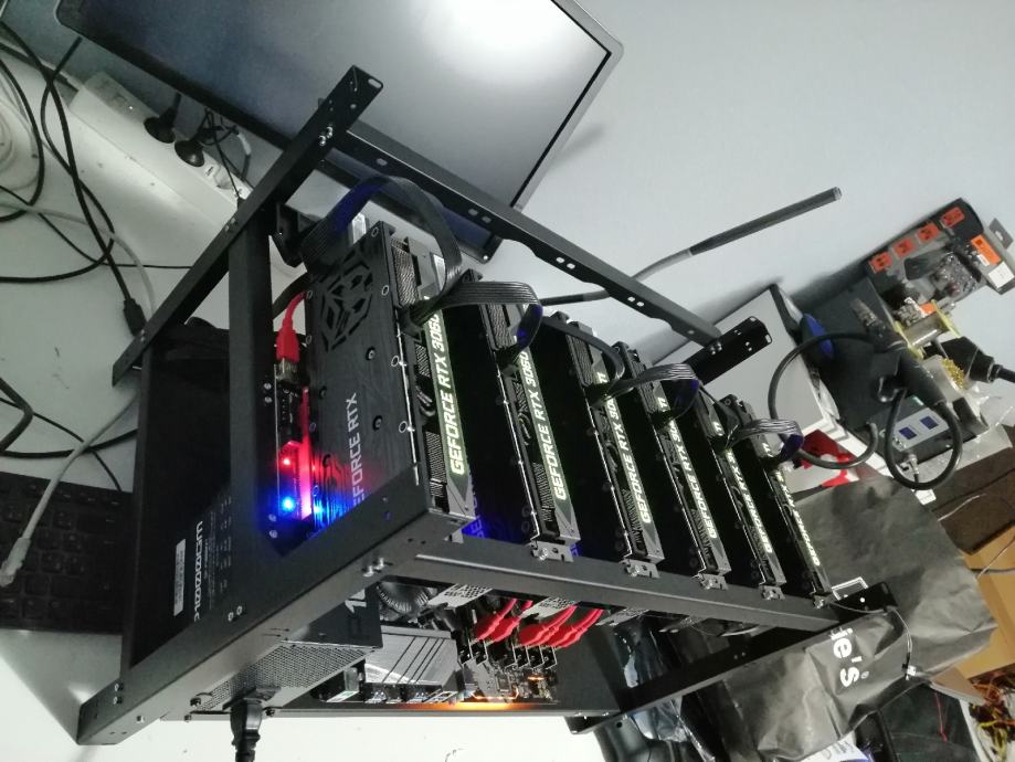Mininf RIG 6 x RTX 3060ti 8GB 360 - 370 MH/s
