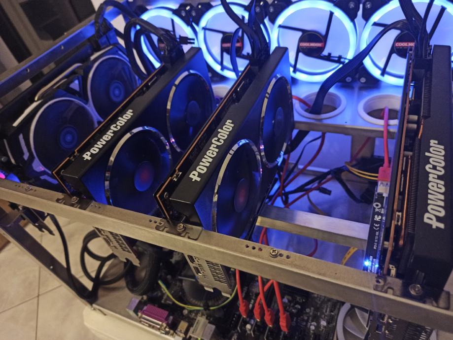 Mining rig 190mh/s RX 5700 8GB