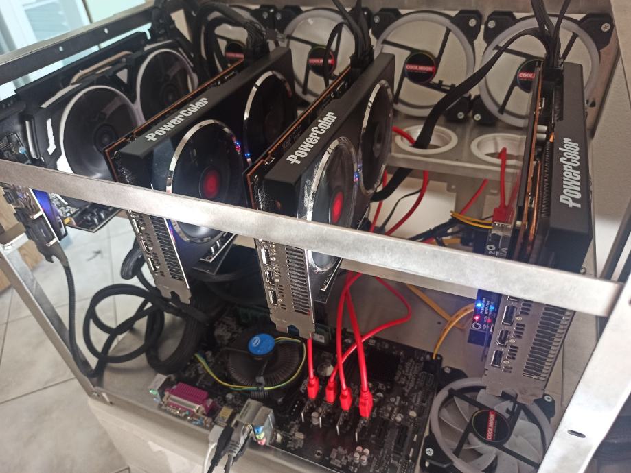 Mining rig 190mh/s RX 5700 8GB