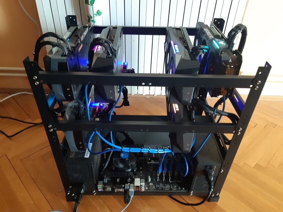 Mining rig 6x 3080Ti, 700 MH/s ETH,3 PSU (12 Pci-e MBO)