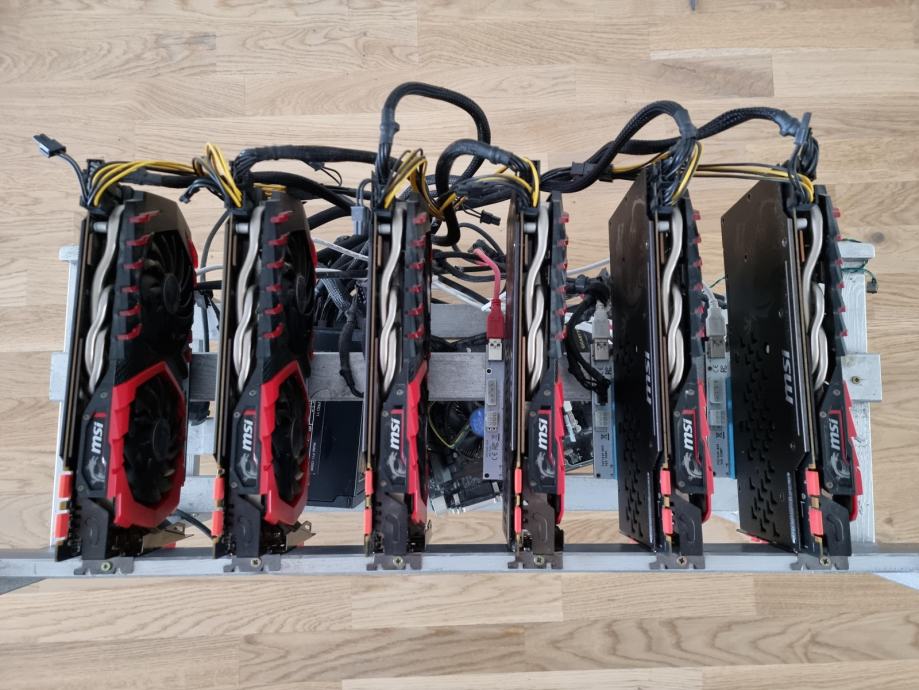 Mining rig 6x MSI GTX 1070 8GB GDDR5 - Ispod cijene!!