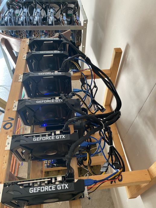 Mining rig Ge force GTX 1660 x6 165 MH/s