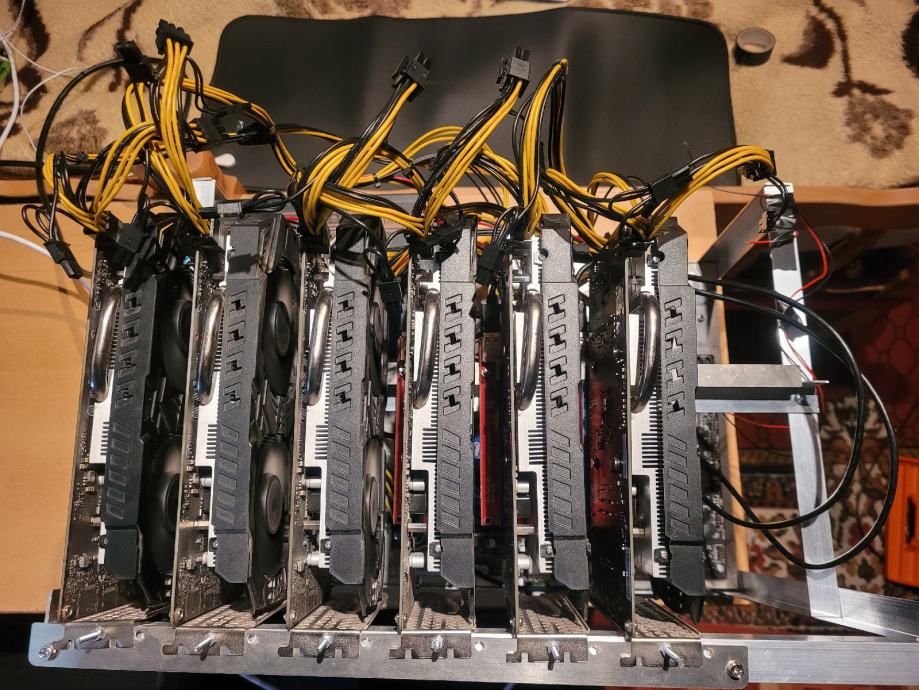 Mining Rig NVIDIA P106-100 x6 (preko 120MHs)