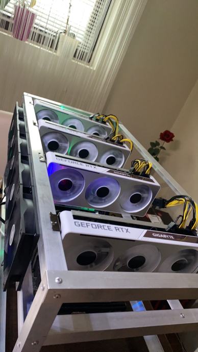 Mining rig Rtx 3070, Rtx 3080- 350Mhs