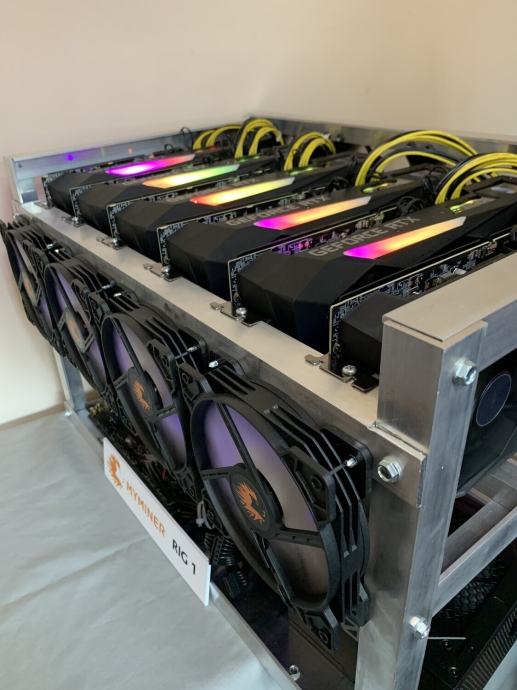 MINING RIG - rtx 3080 non lhr x4 400mhs/900w ethereum