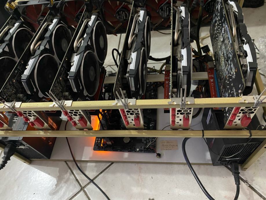 MINING RIG RX580 msi 8gb,180mHs,ETH