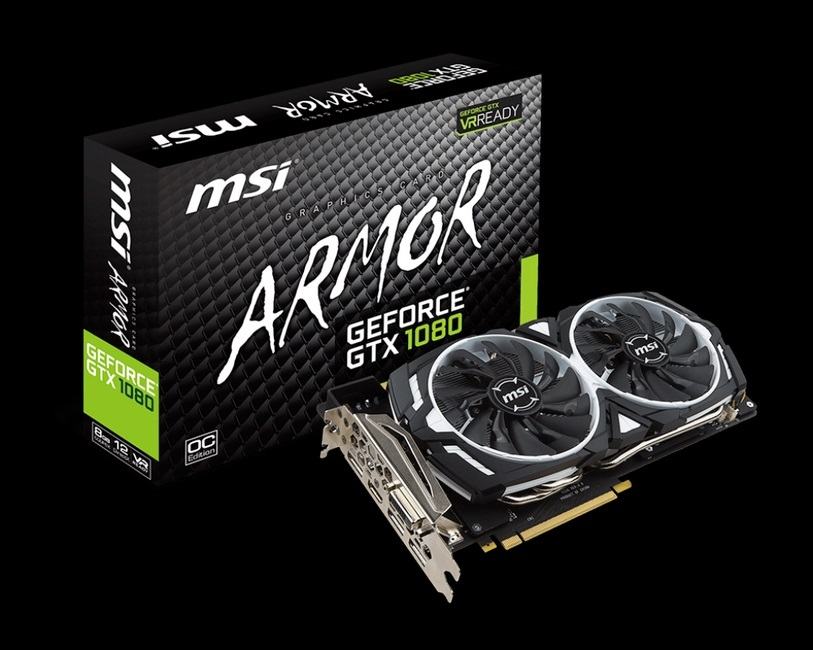 MSI Armor GTX 1080 8 gb OC