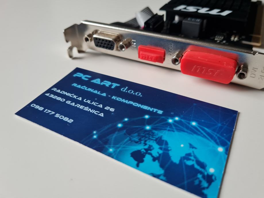 MSI GeForce GT 710 1GB, PCI-E, HDMI, DVI, VGA - Račun / R1 / Jamstvo