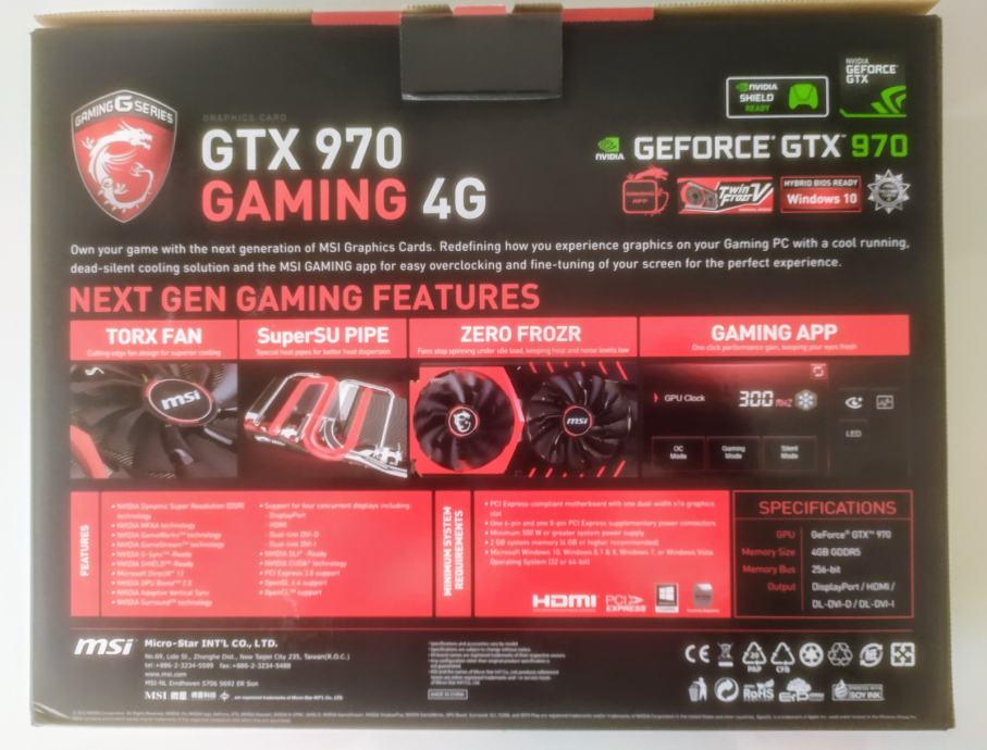MSI GTX 970 Gaming 4G