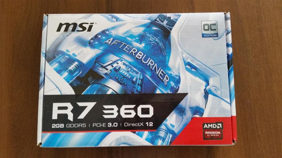 MSI Radeon R7 360 2GB OC Grafičku karticu - Prodajem!