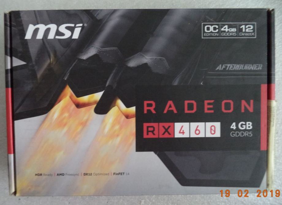MSI Radeon RX 460 OC EDITION 4GB GDDR5 128-bit grafička - NOVO