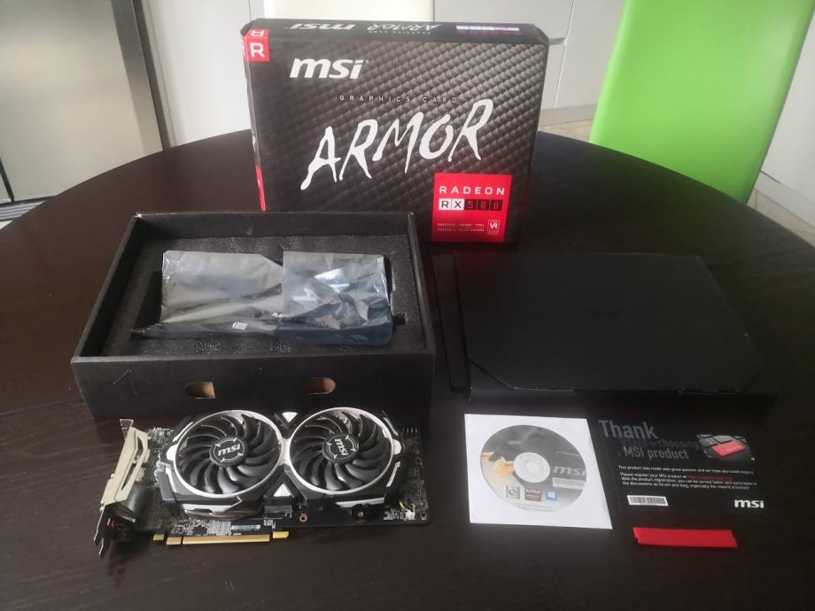 MSI Radeon RX580 Armor 8GB OC Edition