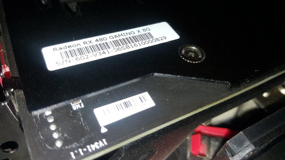 MSI RX 480 Gaming X 8 GB GDDR5