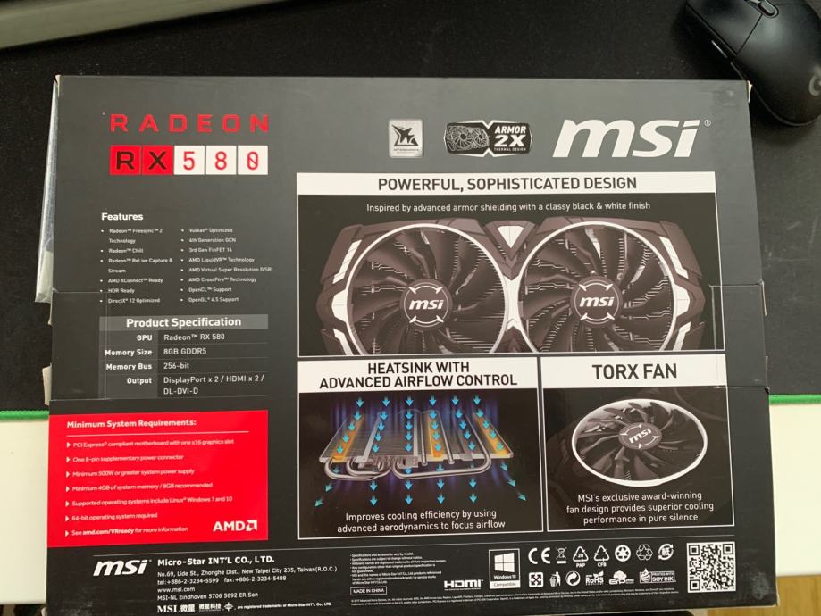 MSI RX 580 8GB