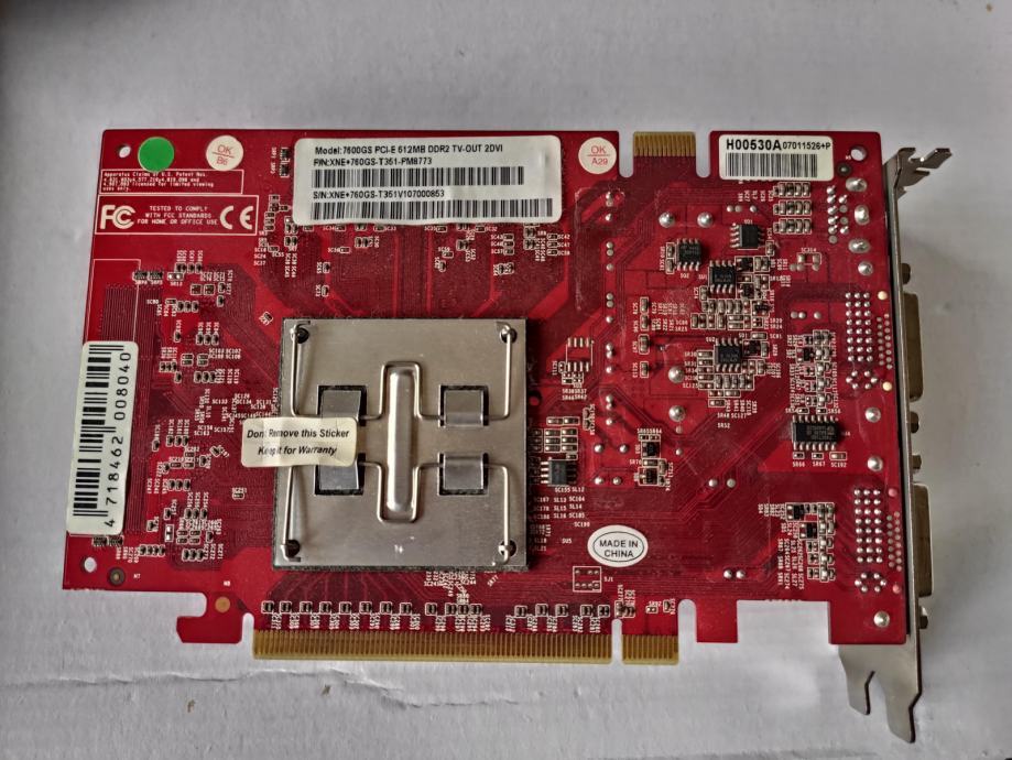 NVIDIA GeForce 7600 GS PCX TV-DVI SilentFX