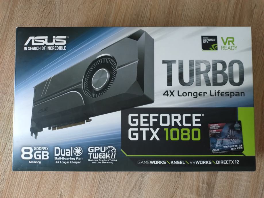 NVIDIA GeForce GTX 1080 ASUS TURBO