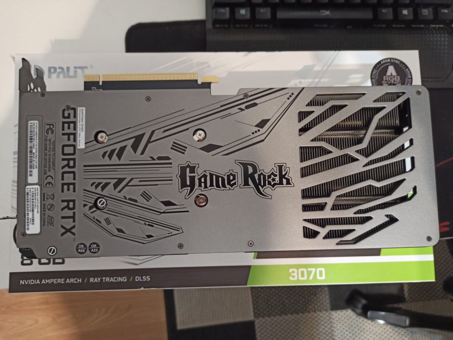 Nvidia Palit Rtx 3070 Game Rock OC 8Gb