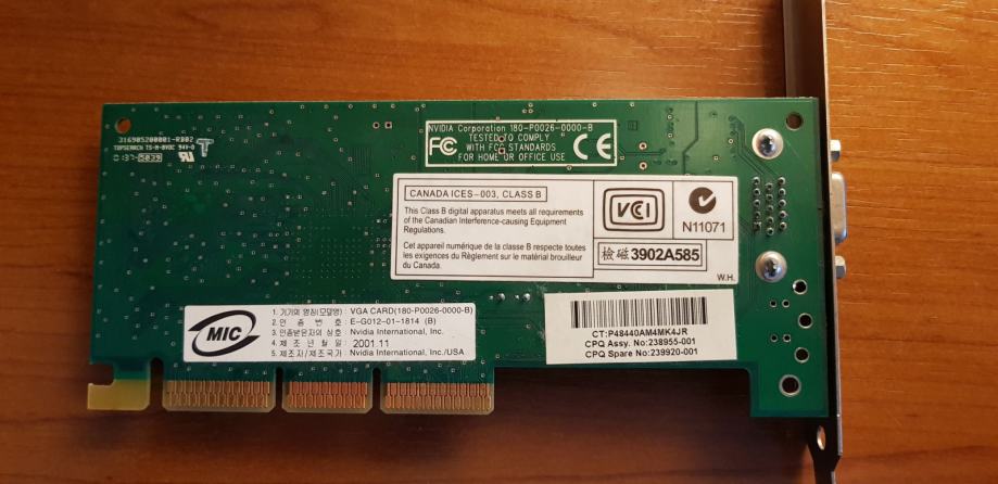 nVidia Riva TNT2, AGP, 16MB