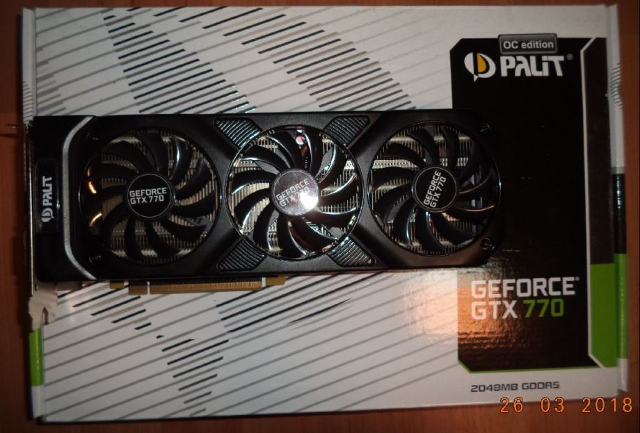PALIT GeForce GTX 770 OC 2GB GDDR5 256-bit DX12 PCI-E 3.0 grafička