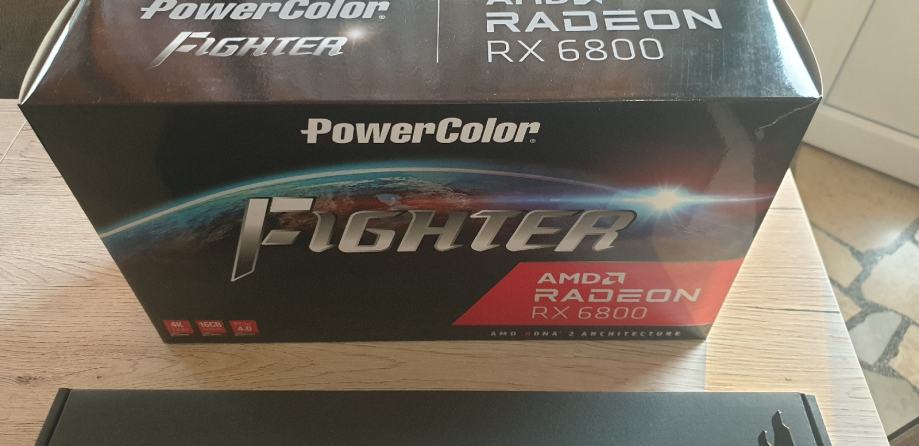 PowerColor Fighter RX 6800 OC 16GB DDR6 , Nova , Jamstvo 2 godine...