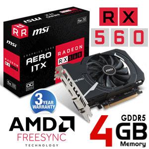 RX 560 4GB MSI AERO ITX OC