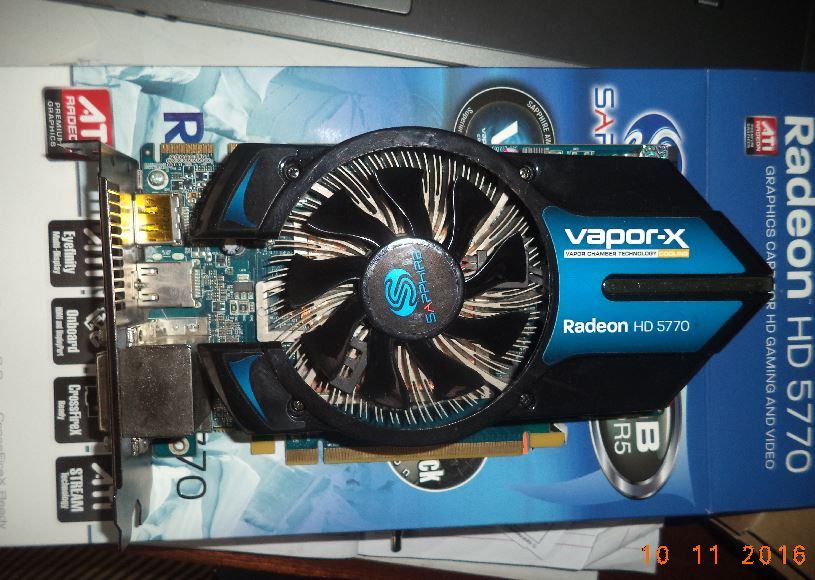 Sapphire AMD Radeon HD 5770 OC Vapor-X 1GB GDDR5 128bit DX11 PCI-E 2.1