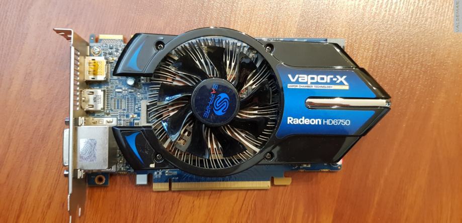 Sapphire AMD Radeon HD 6750 VaporX OC 1GB GDDR5 128-bit PCI-E grafička