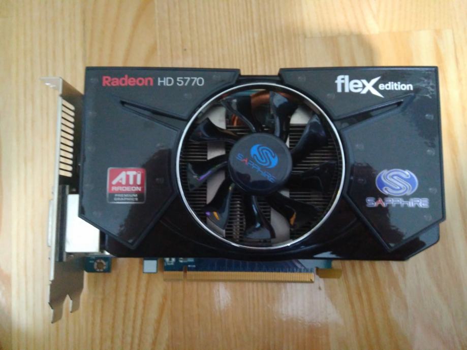 Sapphire ATI Radeon HD5770 1GB DDR5, 128-bit DX11 PCIE, DVI, HDMI, DP