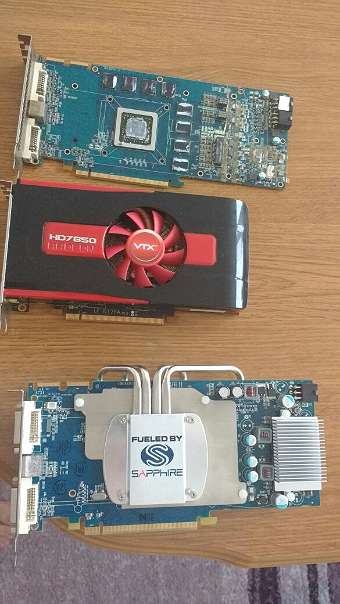 VTX Radeon HD7850 2gb, Sapphire Radeon 4870 i Sapphire Radeon 3870