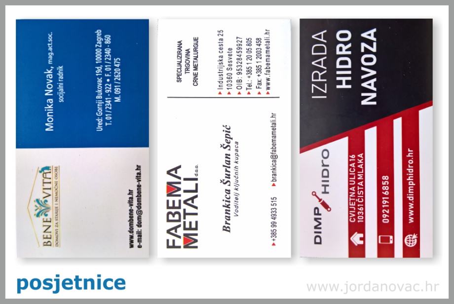 Posjetnice, Letci, Memorandumi, Logotip - Dizajn i tisak