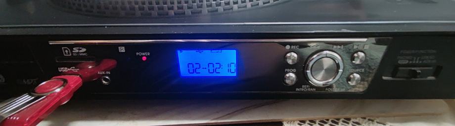 Gramofon ROADSTAR TTL-8750 UCE USB / card reader / LP 2 mp3 enc.