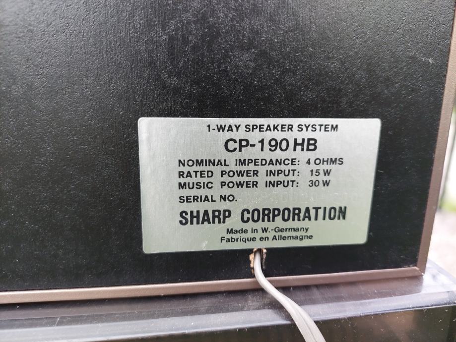 Gramofon sharp
