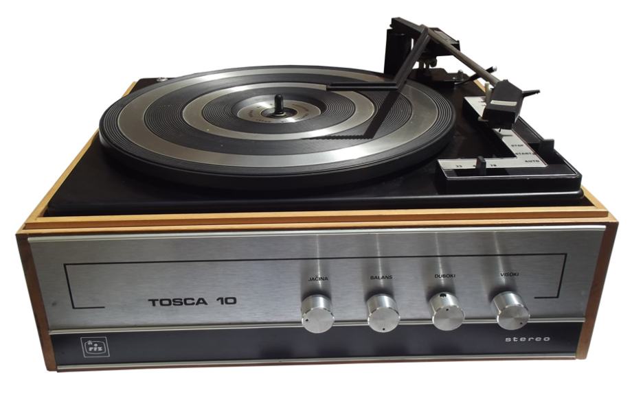 GRAMOFON TOSCA 10 SA POJAČALOM I JEDNIM ZVUČNIKOM
