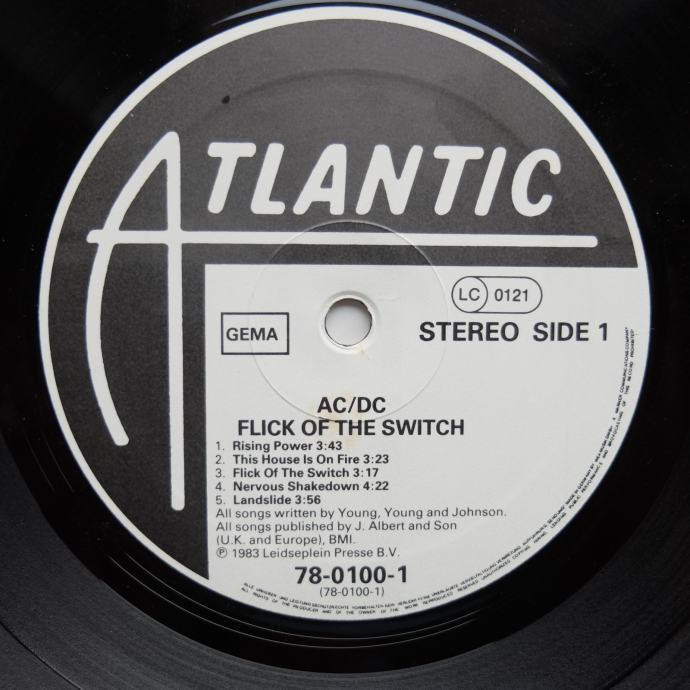 AC/DC – Flick Of The Switch, German Press