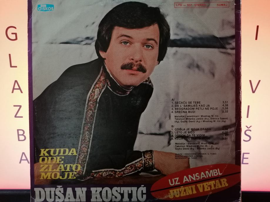Dušan Kostić uz ansambl Južni Vetar - Sećaću se tebe