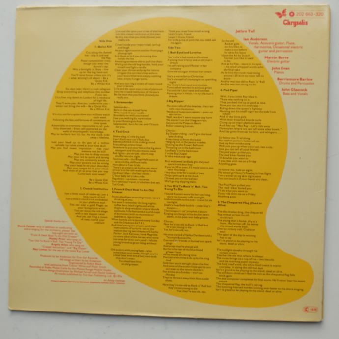 ethro Tull – Too Old To Rock N Roll: Too Young To Die! German Press