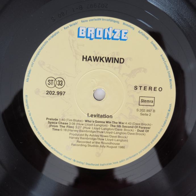 Hawkwind ‎– Levitation, Germ. Press