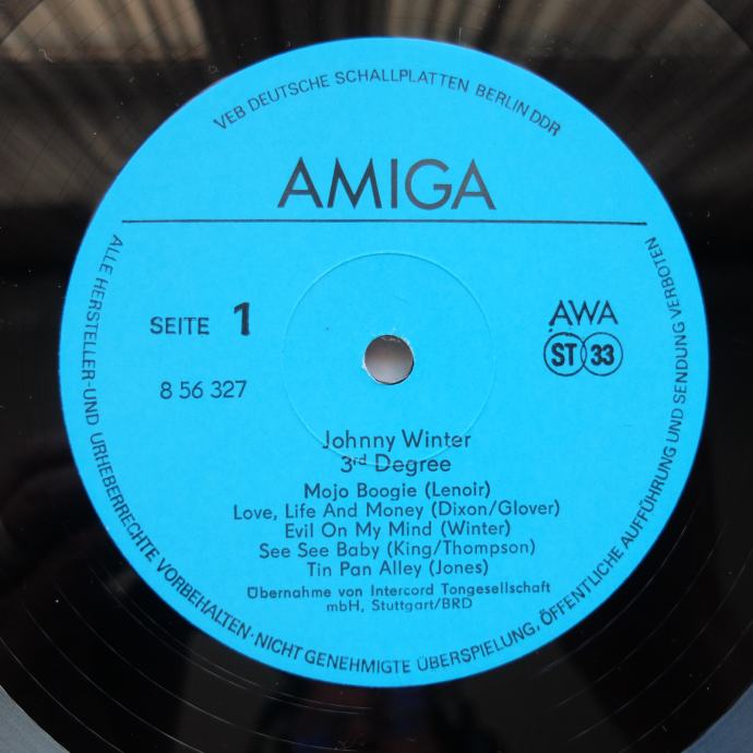 Johnny Winter – 3rd Degree, DDR Press