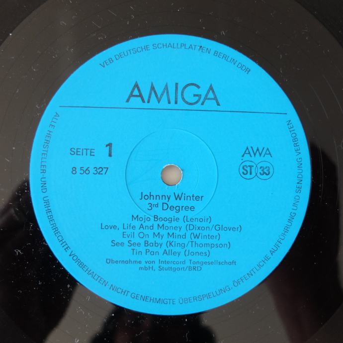 Johnny Winter – 3rd Degree, DDR Press