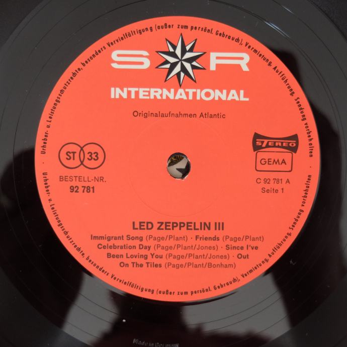 Led Zeppelin – Led Zeppelin III, German Press
