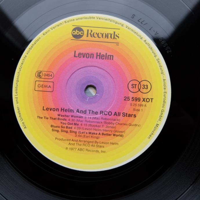 Levon Helm And The RCO All-Stars