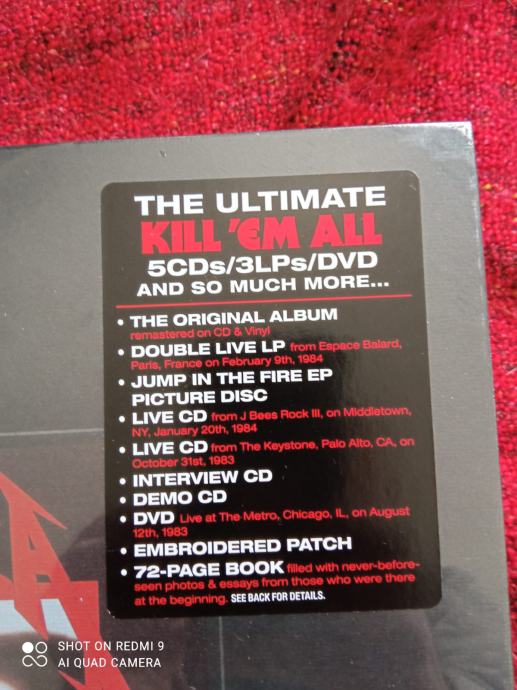 METALLICA BOX - KILL EM ALL i RIDE THE LIGHTNING