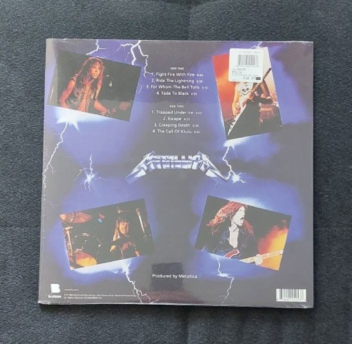 Metallica Ride the Lightning, Blue LP