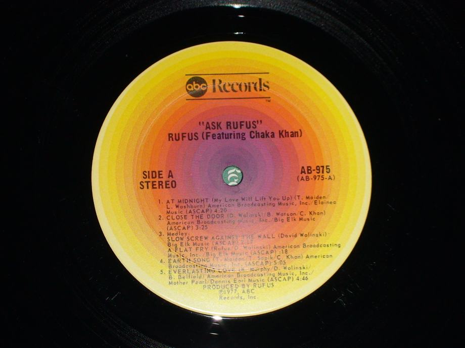 RUFUS-ASK RUFUS 1977.,Abc rec.,original vinil album,pjeva Chaka Khan