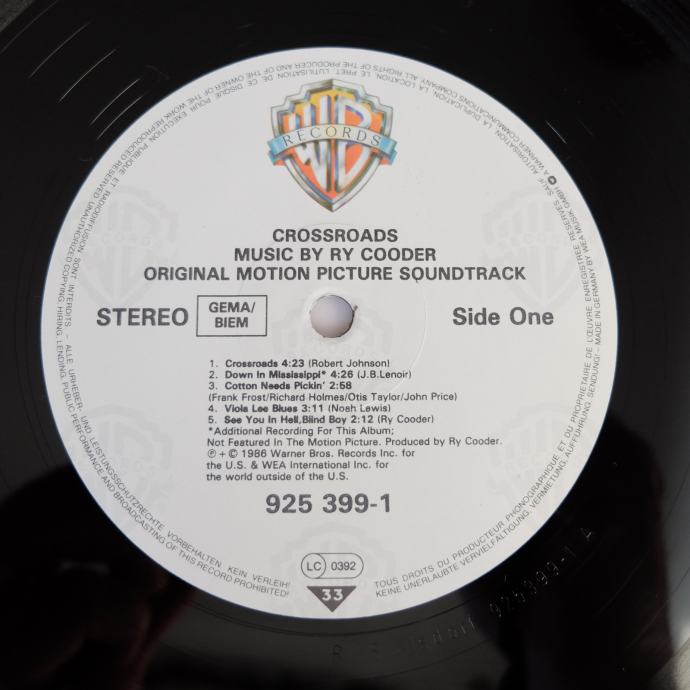Ry Cooder – Crossroads - Original Motion Picture Soundtrack