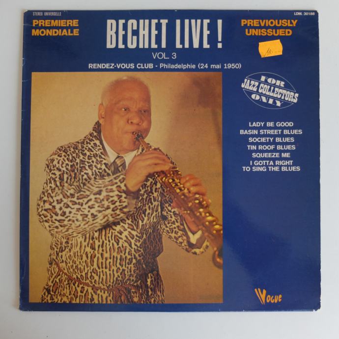 Sidney Bechet – Bechet Live ! Vol. 3, France Press