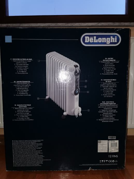 Grijalica - uljni radijator DeLonghi TRRS 1225C