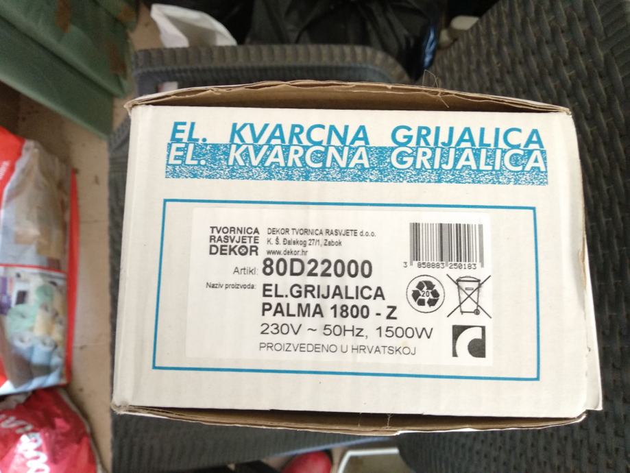 Zidna grijalica Palma 1500 W