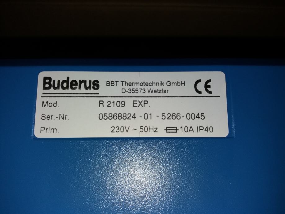 BUDERUS LOGAMATIC R 2109 NOVO